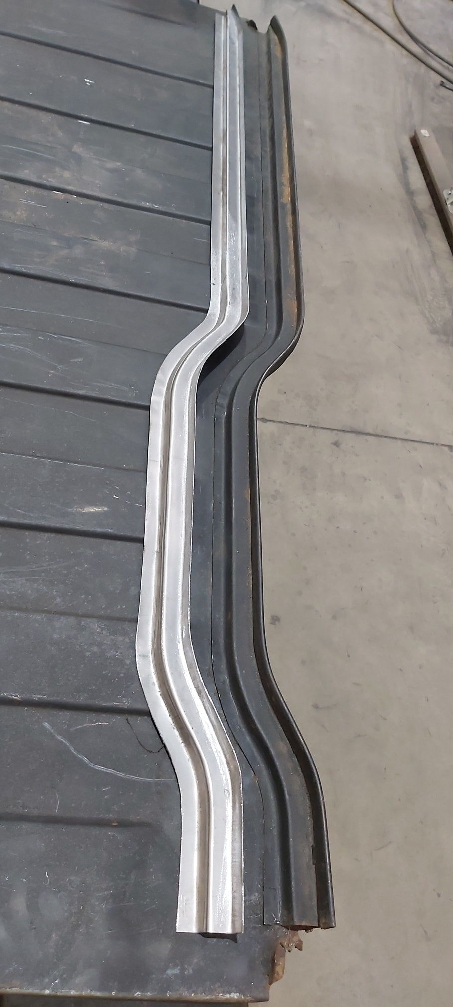 Mini Van Classic rear floor edging panel – What a steel